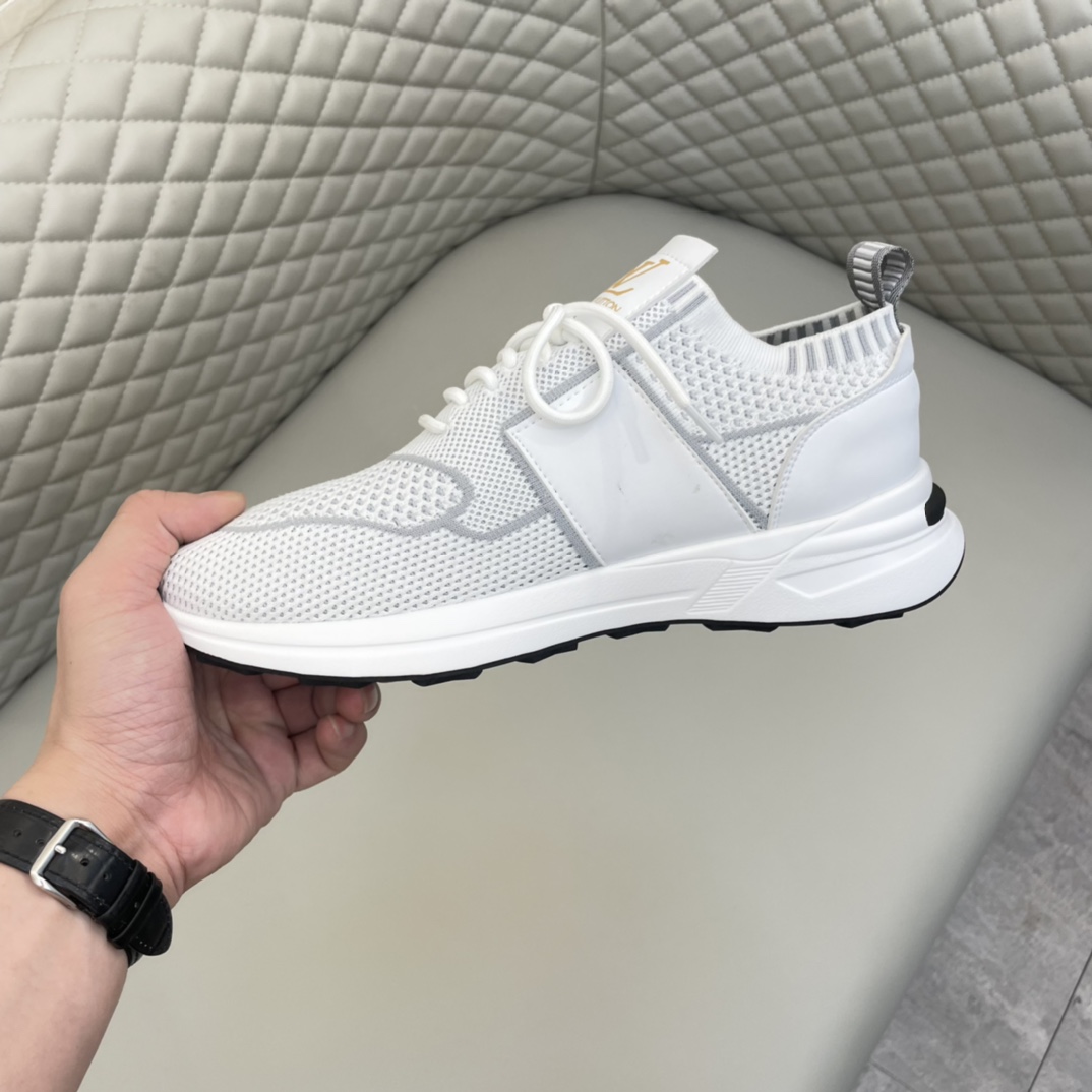 Louis Vuitton Logo Runner White Shoes - ModKicks