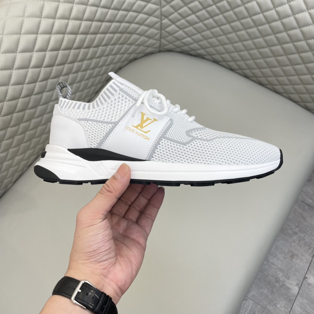 Louis Vuitton Logo Runner White Shoes - ModKicks