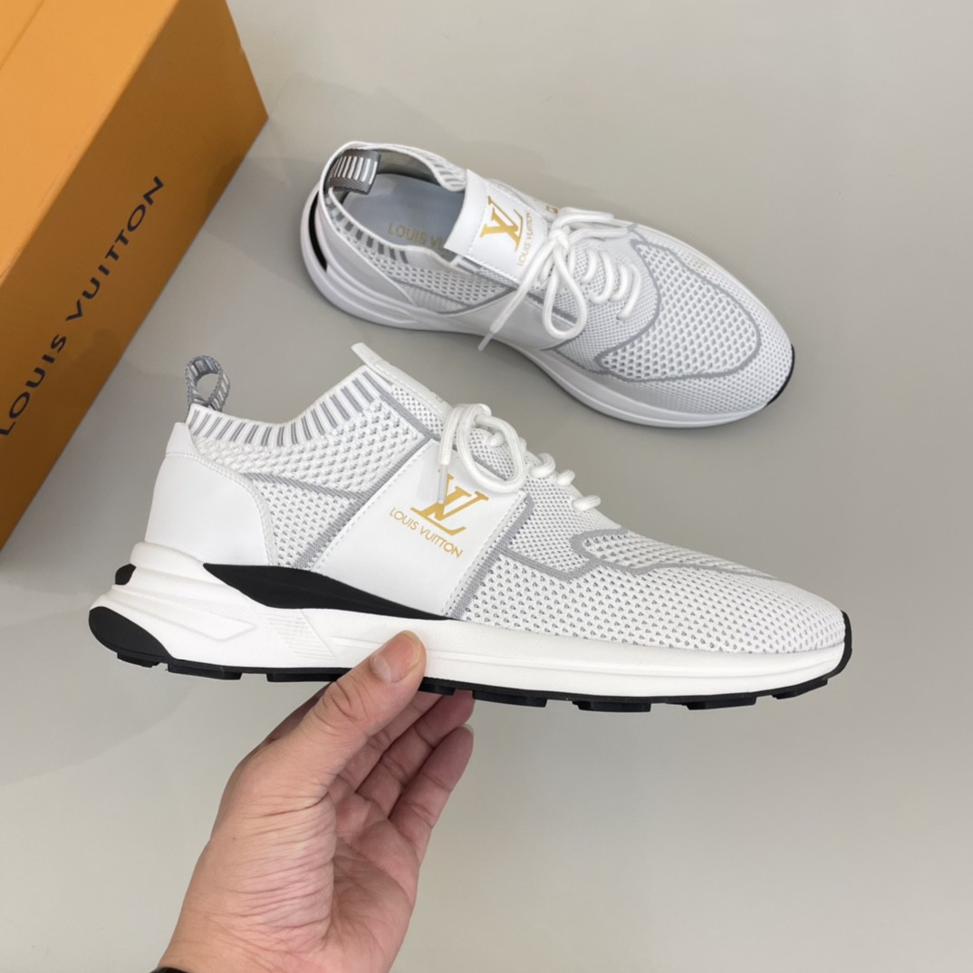 Louis Vuitton Logo Runner White Shoes - ModKicks